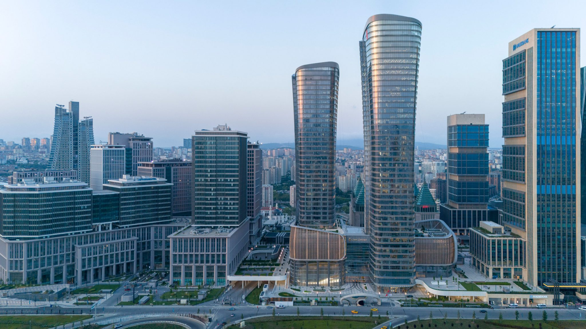 Ziraat Bank Headquarters: Interconnected Glass Towers Anchor Istanbul’s ...