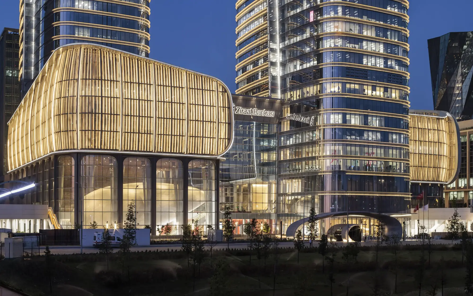 Ziraat Bank Headquarters: Interconnected Glass Towers Anchor Istanbul’s ...