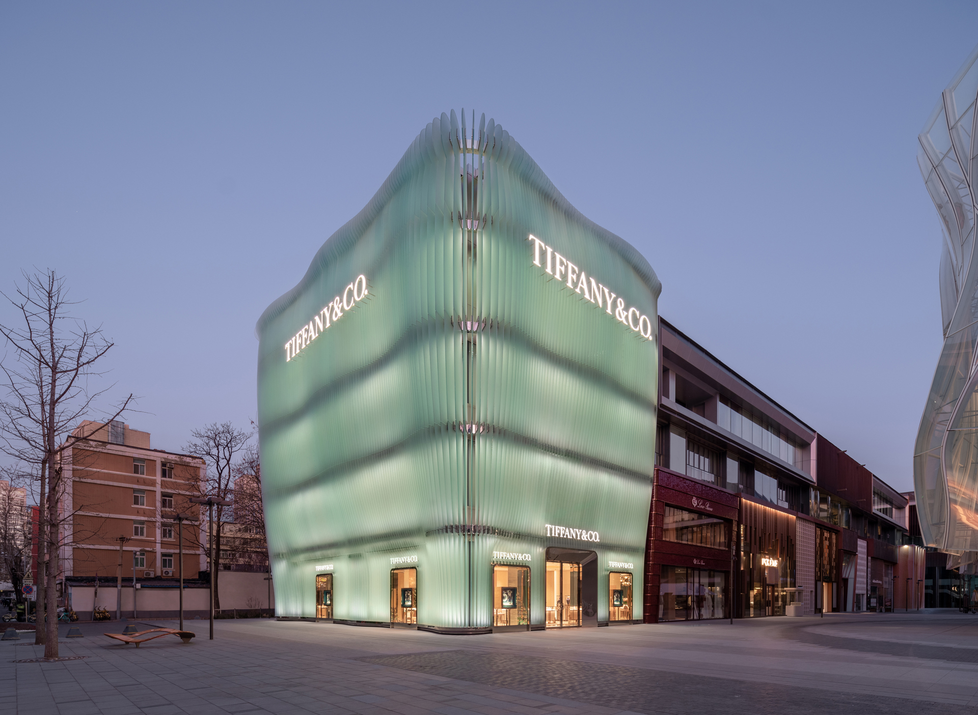 MVRDV Shapes Tiffany & Co. Beijing Flagship with Rippling Glass Fins ...